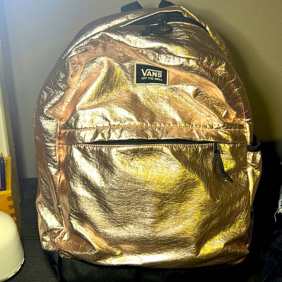 Vans | Bags | Vans Off The Wall Rose Gold Backpack New Wo Tags | Poshmark